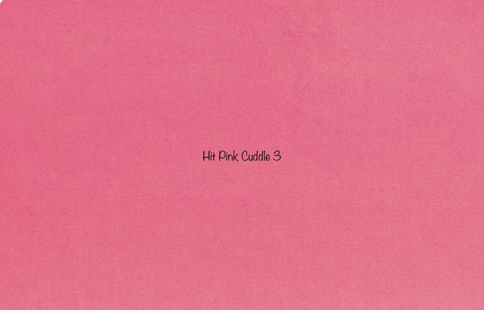 Hot Pink Solid Smooth Cuddle 3 Minky From Shannon Fabrics - Etsy