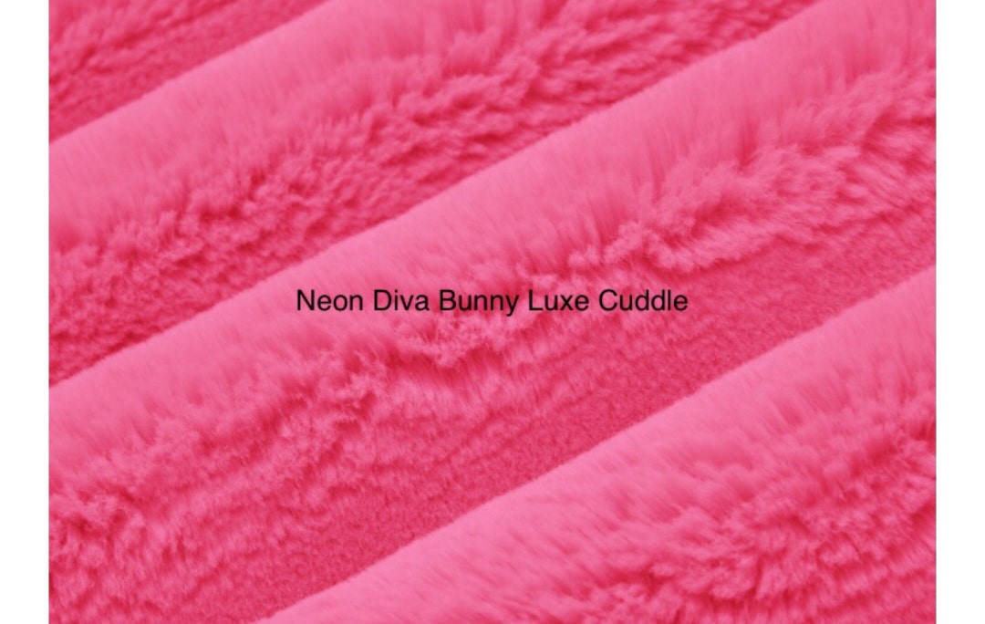 Neon Diva Bunny Luxe Cuddle by Shannon Fabrics - Etsy