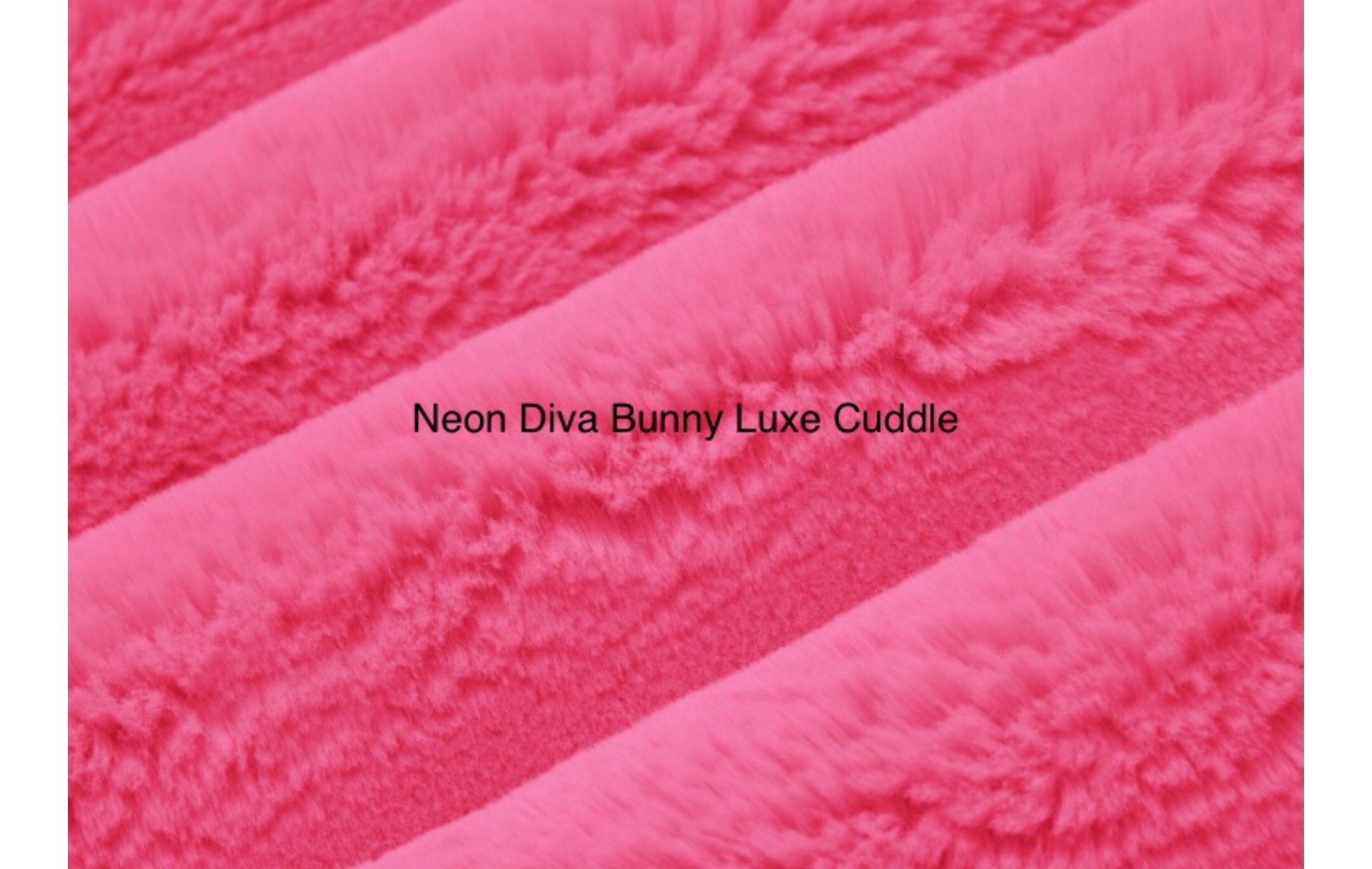 Neon Diva Bunny Luxe Cuddle by Shannon Fabrics - Etsy