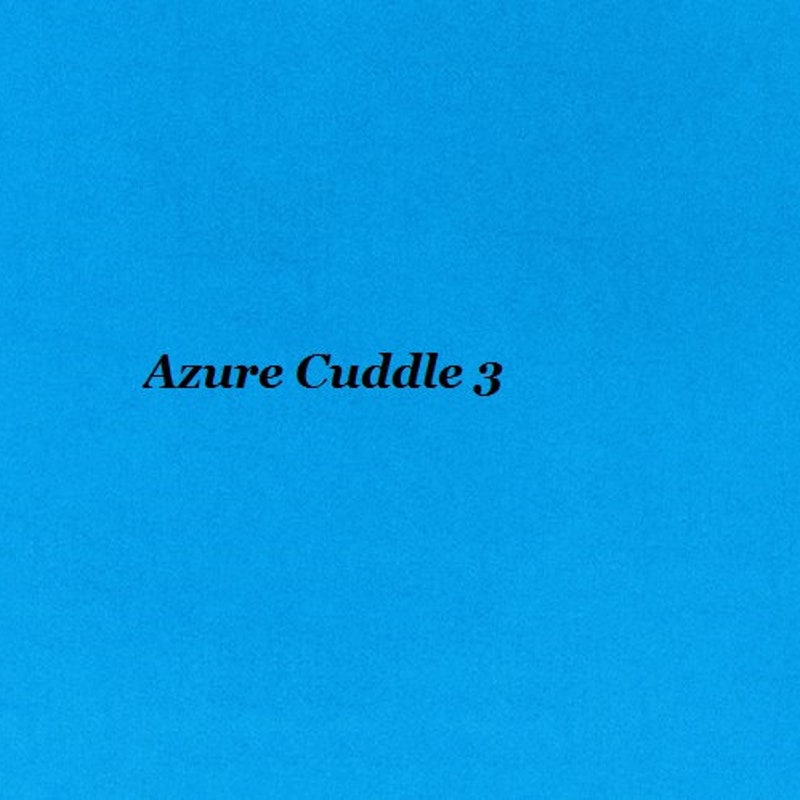 Azure Blue Minky Fabric - Etsy