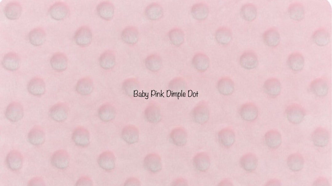 Baby Pink Cuddle Dimple Minky From Shannon Fabrics - Etsy