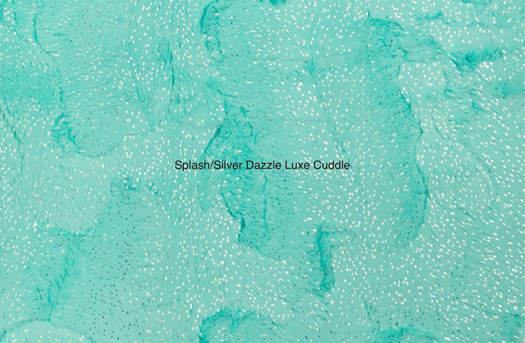 Splash/silver Dazzle Luxe Cuddle by Shannon Fabrics - Etsy