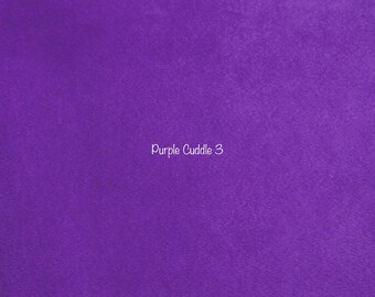 Solid Cuddle® 3 Jewel Purple Smooth MINKY From Shannon Fabrics - Etsy