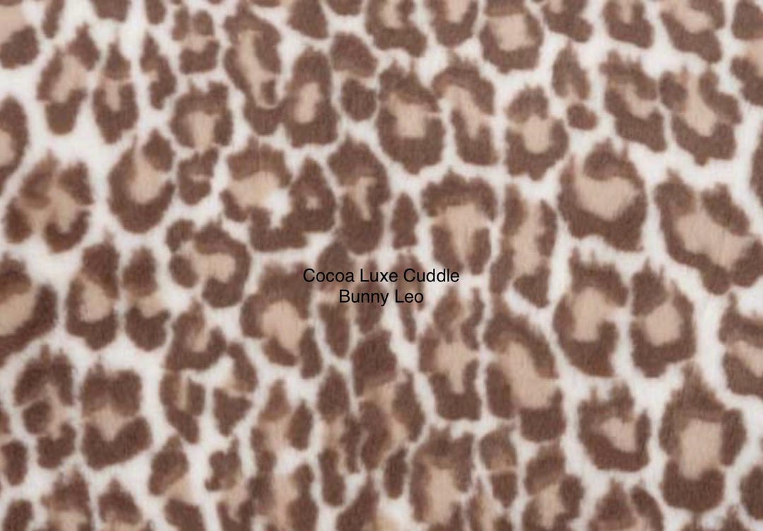 Cocoa Luxe Cuddle Bunny Leo Shannon Fabrics - Ultra Soft Plush Fabric ...