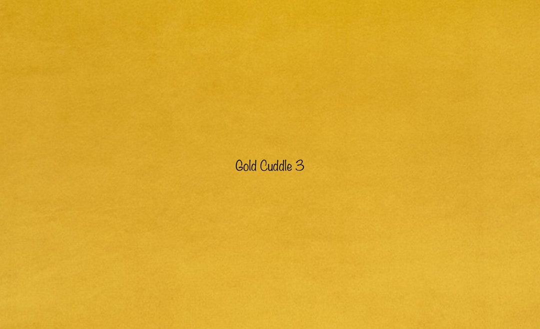 Gold Solid Smooth Cuddle 3 Minky From Shannon Fabrics - Etsy