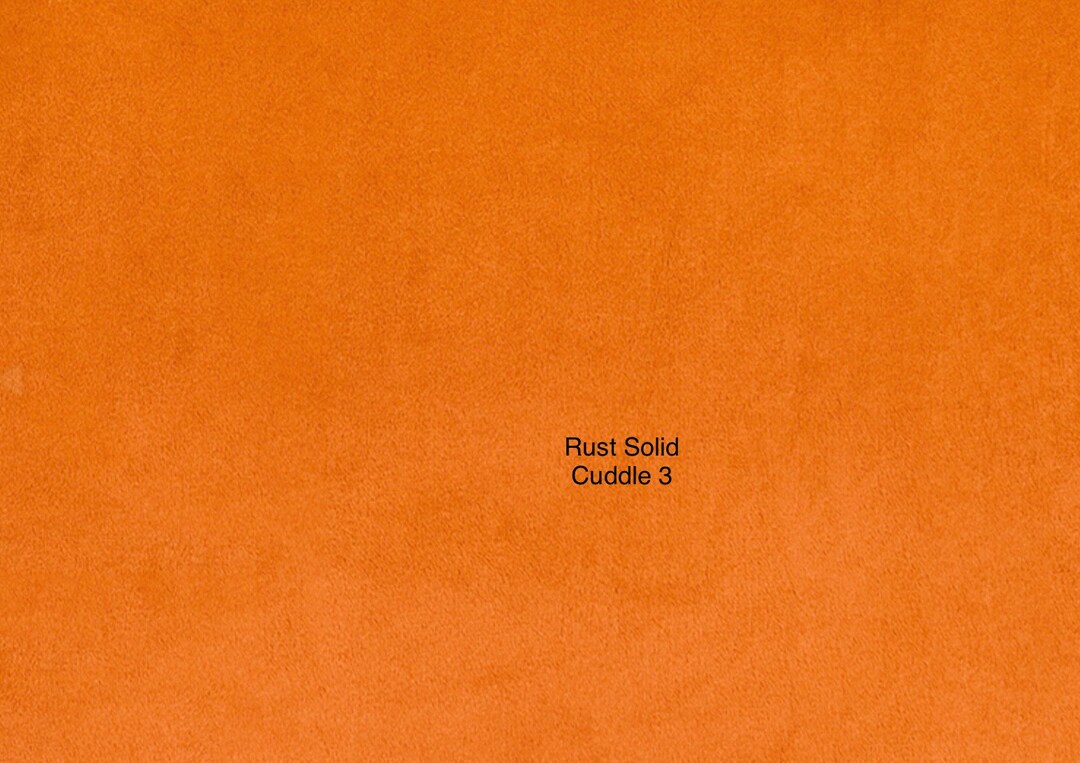 Rust Solid Cuddle 3 by Shannon Fabrics - Etsy