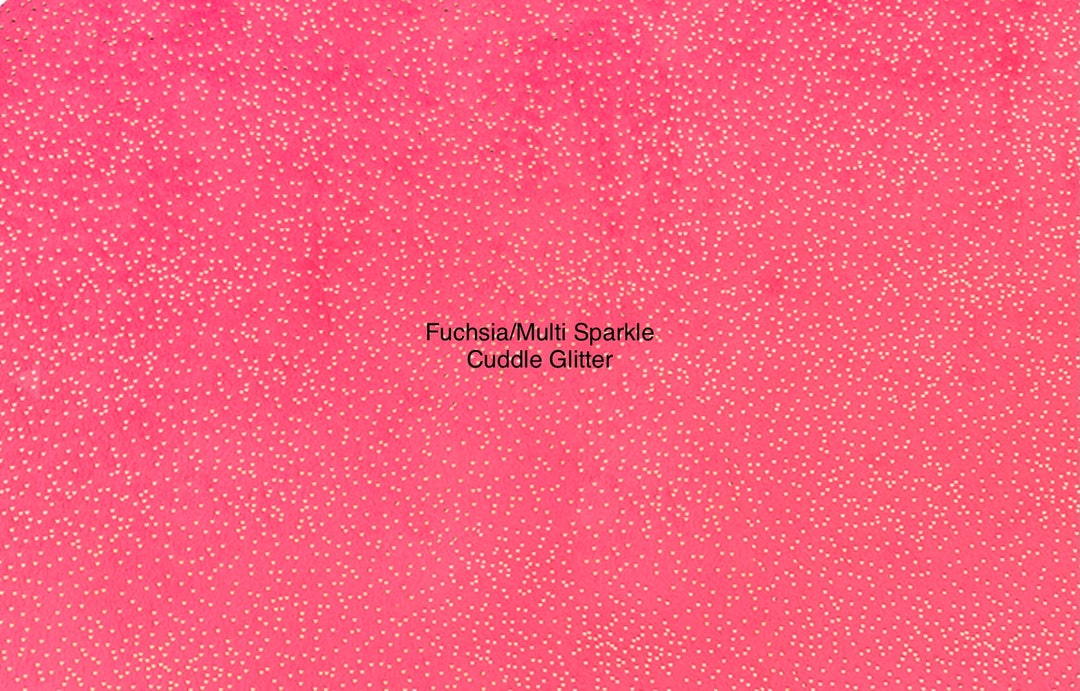 Fuchsia/multi Sparkle Cuddle Glitter by Shannon Fabrics - Etsy