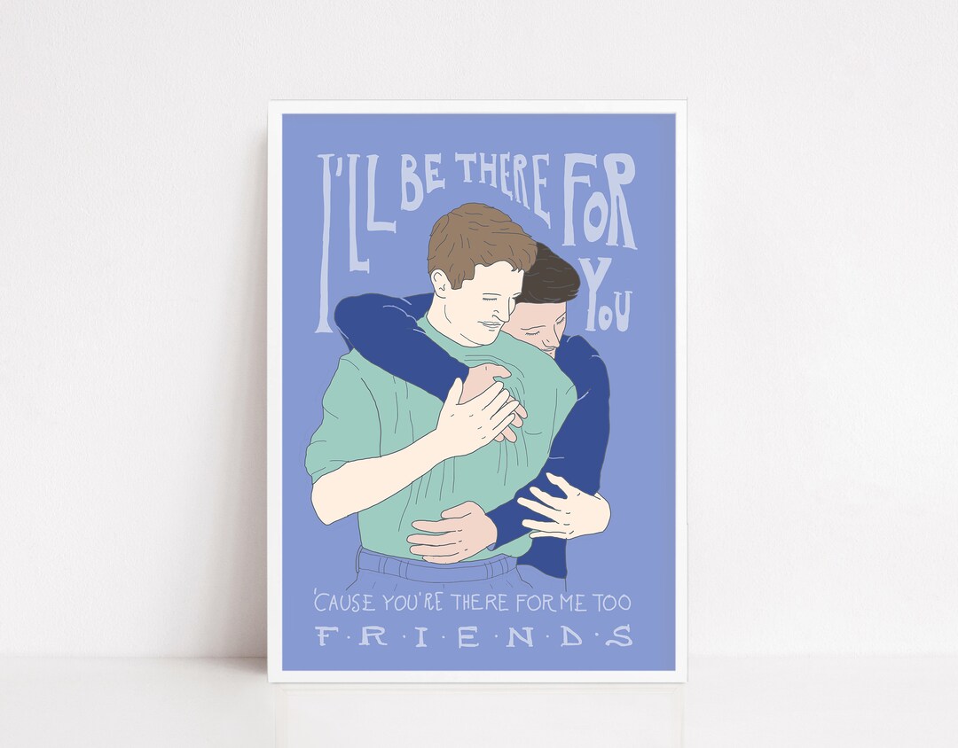 Art Print, “ FRIENDS “ , Chandler, Matthew Perry, Joey, Matt Leblanc ...