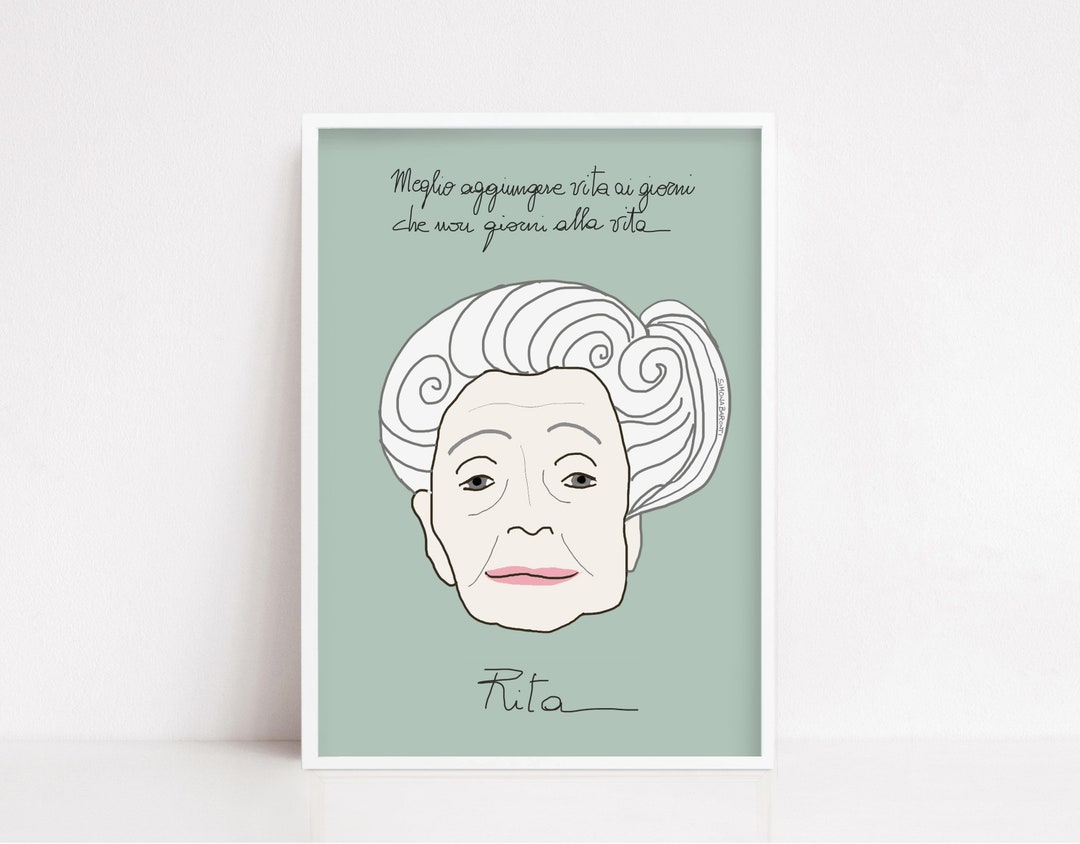 Art Print, "rita Levi Montalcini" | Women in Science | Scienza ...
