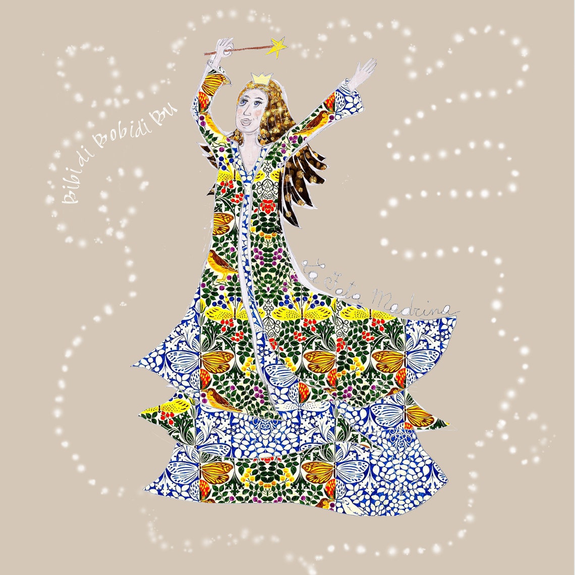 Fata Madrina Cenerentola Art Print Incantesimo Wall Art - Etsy