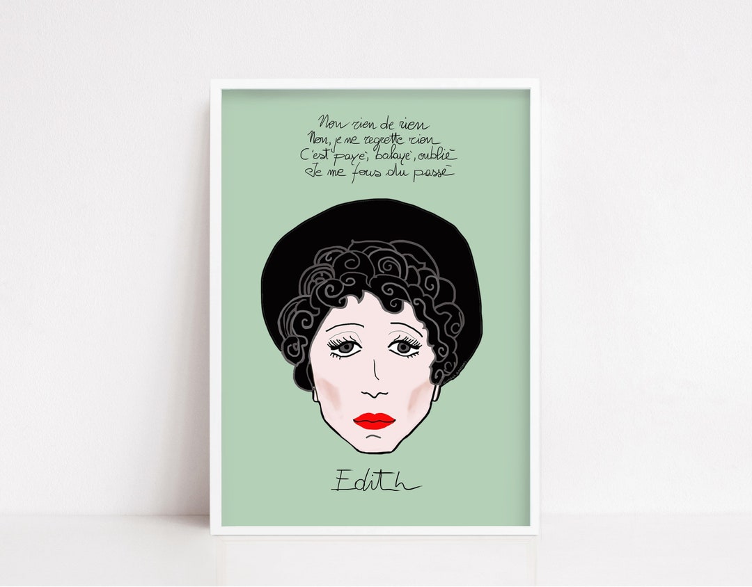 Kunstdruck „Edith Piaf“, Stampa d'arte, Arte, Musica francese ...