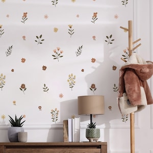 Georgia Wildflower Wall Decals / Removable Flower Wall Decals / Flower ...