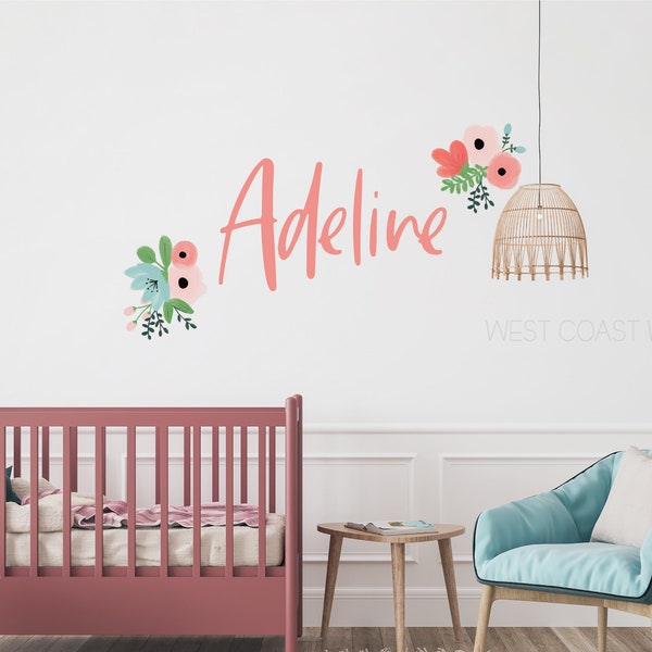 Flower Name Decal - Etsy