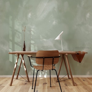 Sage Textured Wallpaper / Hand Painted Wallpaper / Textured | Etsy Canada