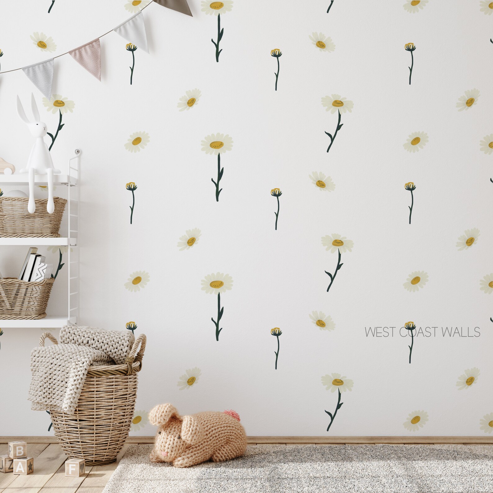 Daisy Wall Decals / Removable Flower Decals / Flower Room / - Etsy Canada