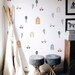 Neutral Village and Vehicles Removable Wall Decals / Whimsical Decal ...