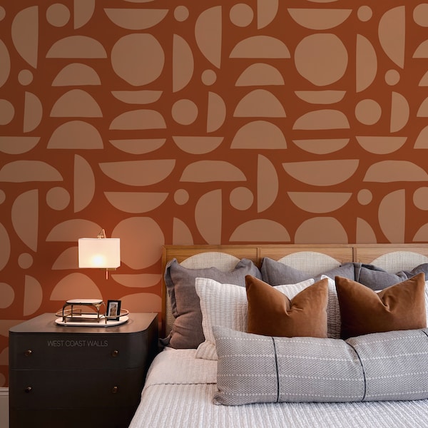Midcentury Wallpaper - Etsy