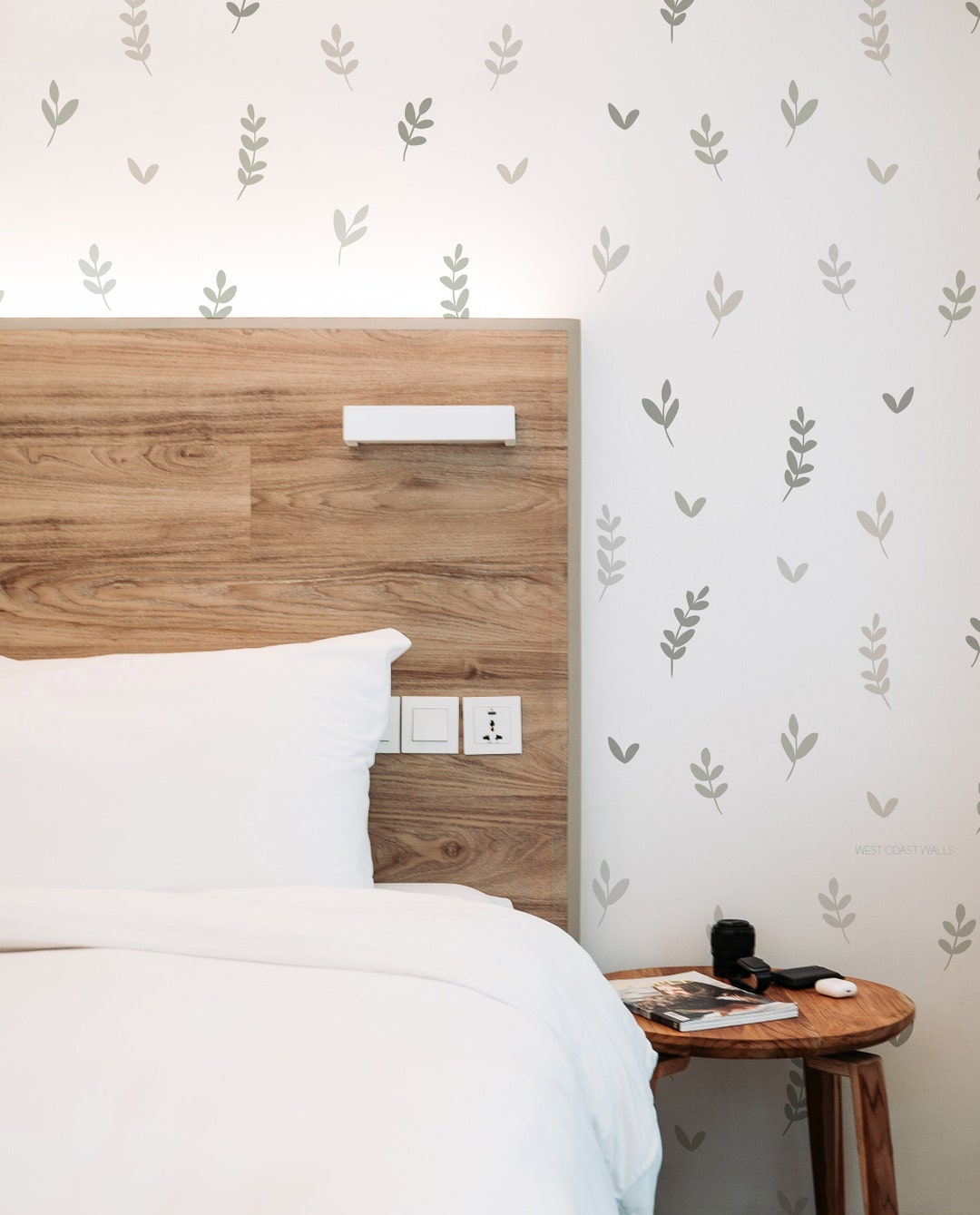 Solid Leaves Removable Wall Decals - Custom Colors Available ...