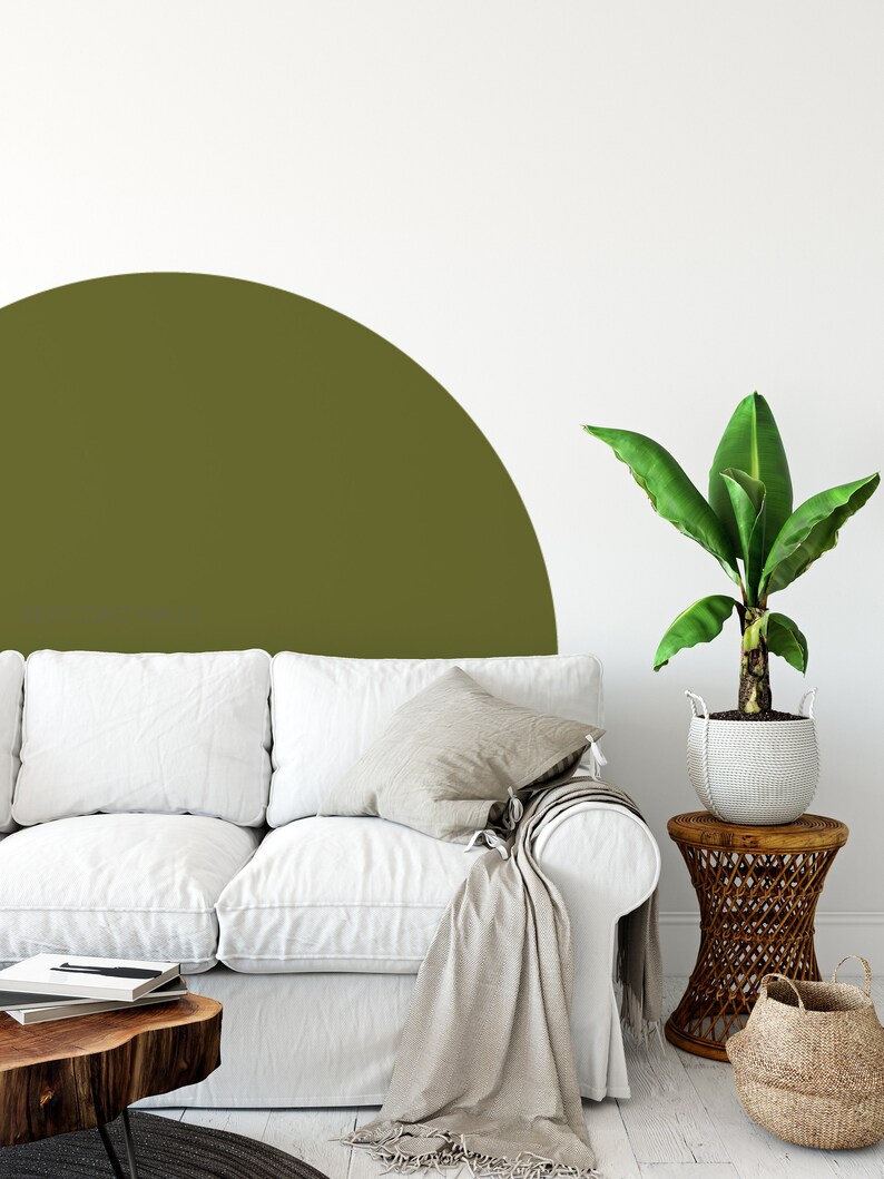 Semi Circle Decal / Half Circle Boho Decal / Removable Arch | Etsy