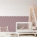 Scalloped Wall Decal / Scallop Wallpaper / Removable Scallops / Custom ...