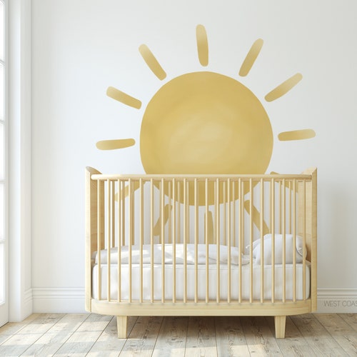Large Sun Removable Wall Decal / Oversized Sun Decal / - Etsy