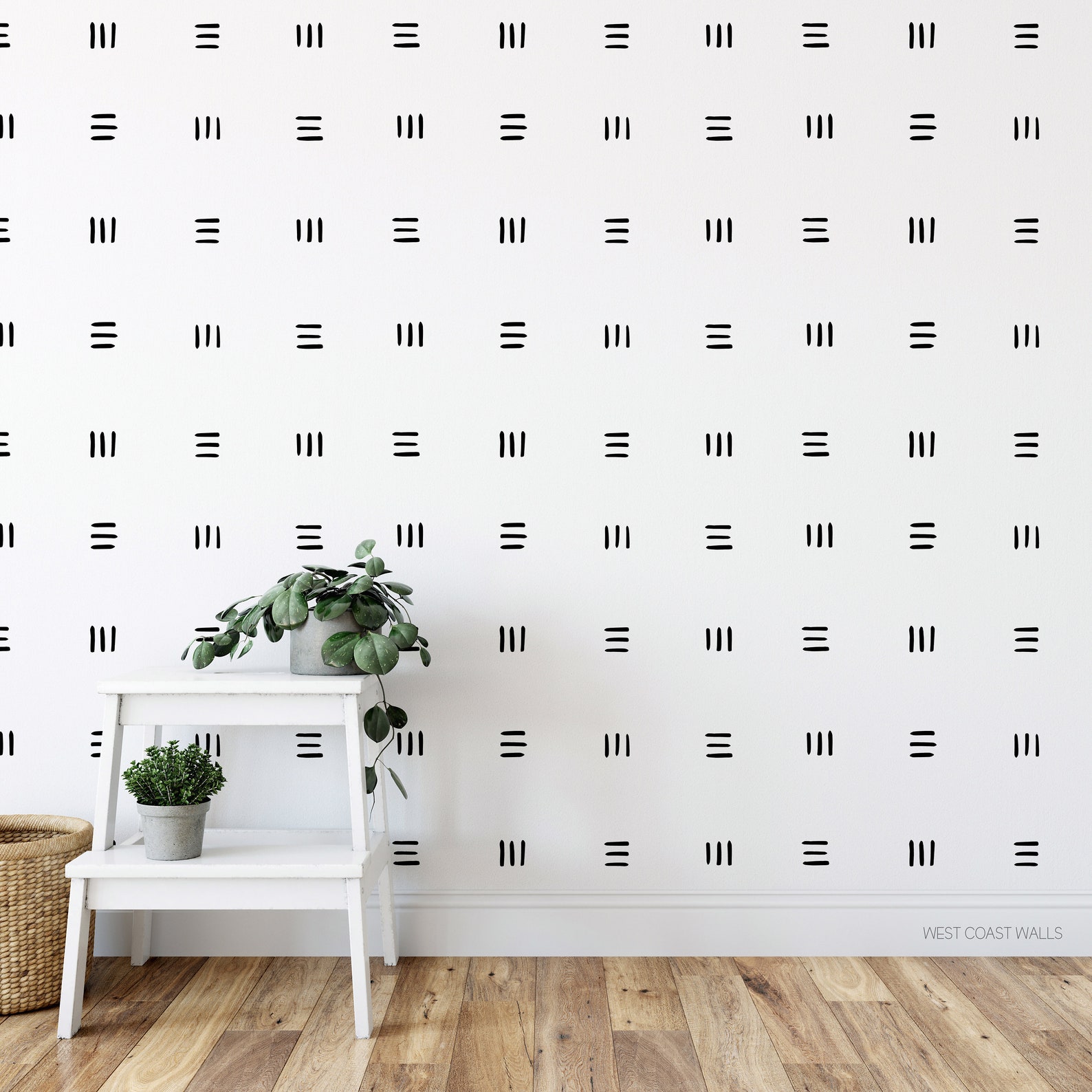 Line Group Removable Wall Decals / Boho Line Decals / - Etsy