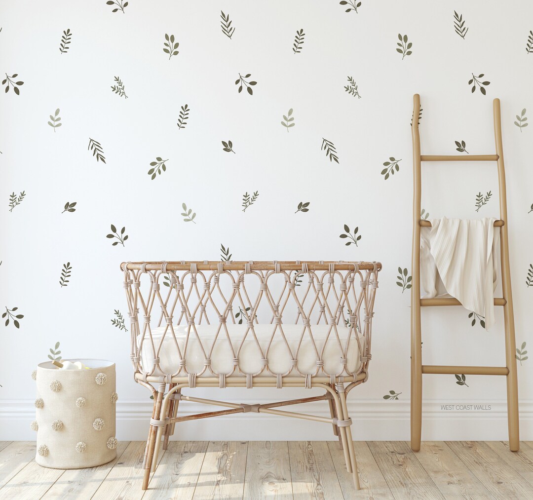 Piper Leaf Removable Decals / Leaf Wall Stickers / Botanical Decals ...