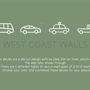 Minimalist Car Decals / Car and Transportation Decor / Removable Cars ...
