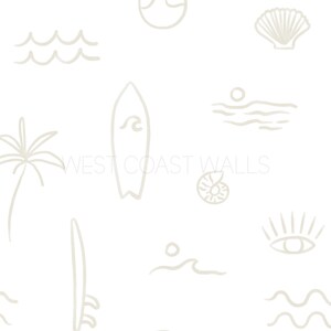 Neutral Ocean Surf Wallpaper / Surf Theme / Ocean Wallpaper / Wallpaper ...