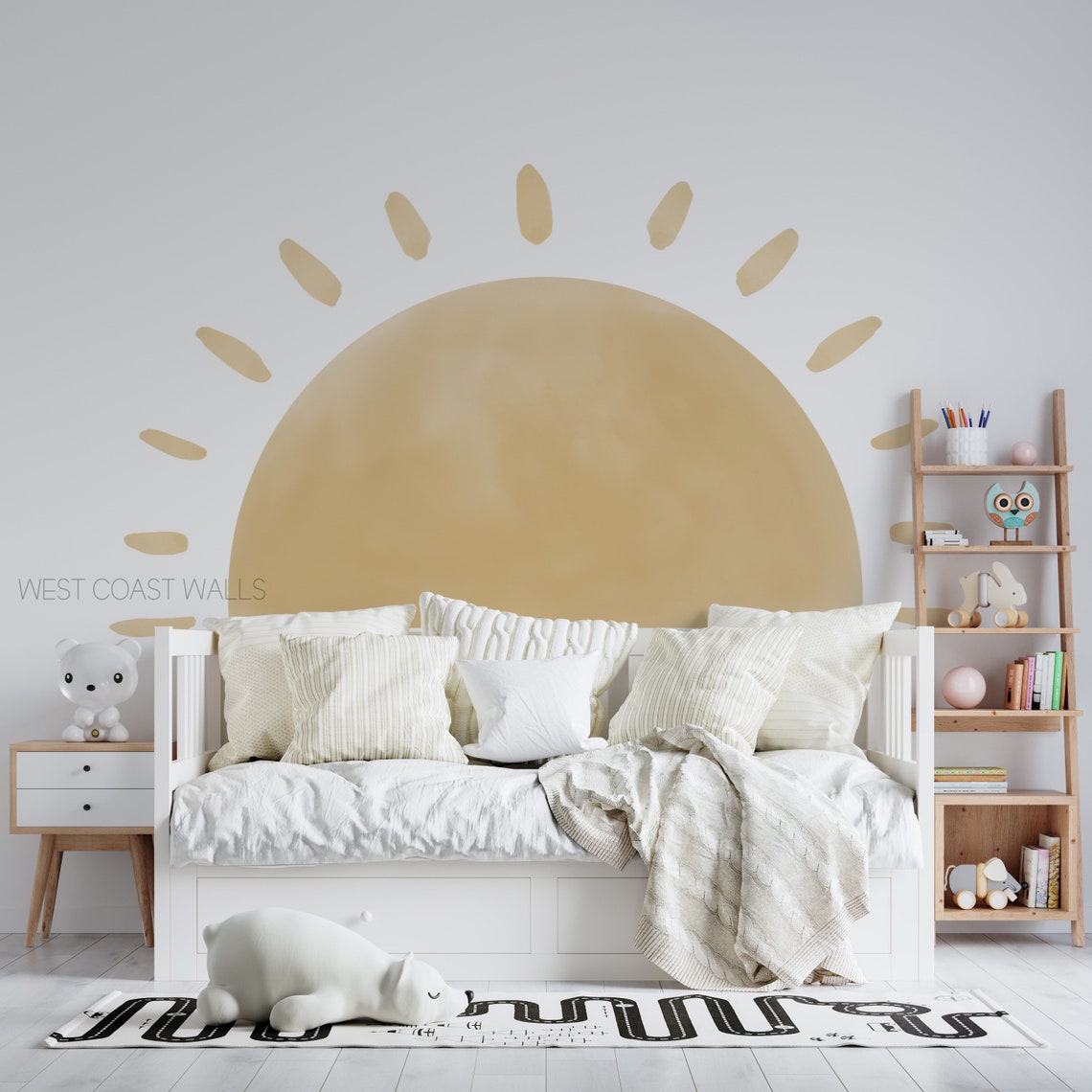 Large Sun Removable Wall Decal / Oversized Sun Decal / | Etsy