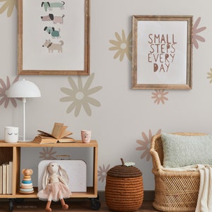 Sadie Daisy Large Removable Wall Decals / Retro Wall Decals / Flower ...