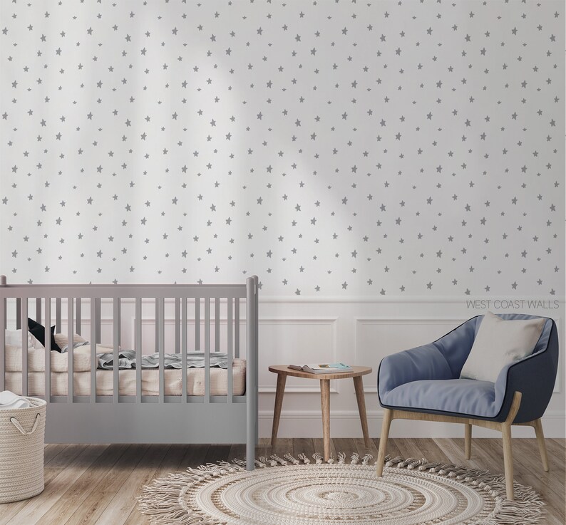 Mini Stars Wallpaper Custom Colours Available / Mini Stars - Etsy