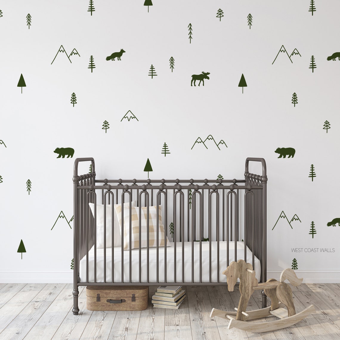 Wilderness Wall Decals / Removable Decals / Forest Decals / - Etsy