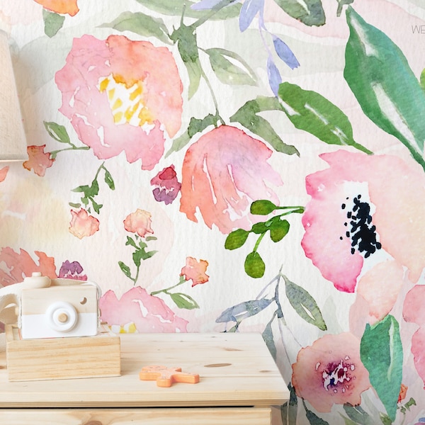 Floral Wallpaper - Etsy UK