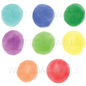 Rainbow Dots Wall Decals / Removable Rainbow Decals / Peel and Stick ...