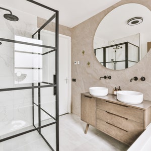 Marble Wallpaper / Bathroom Wallpaper / Stone Wallpaper / Tile Accent ...