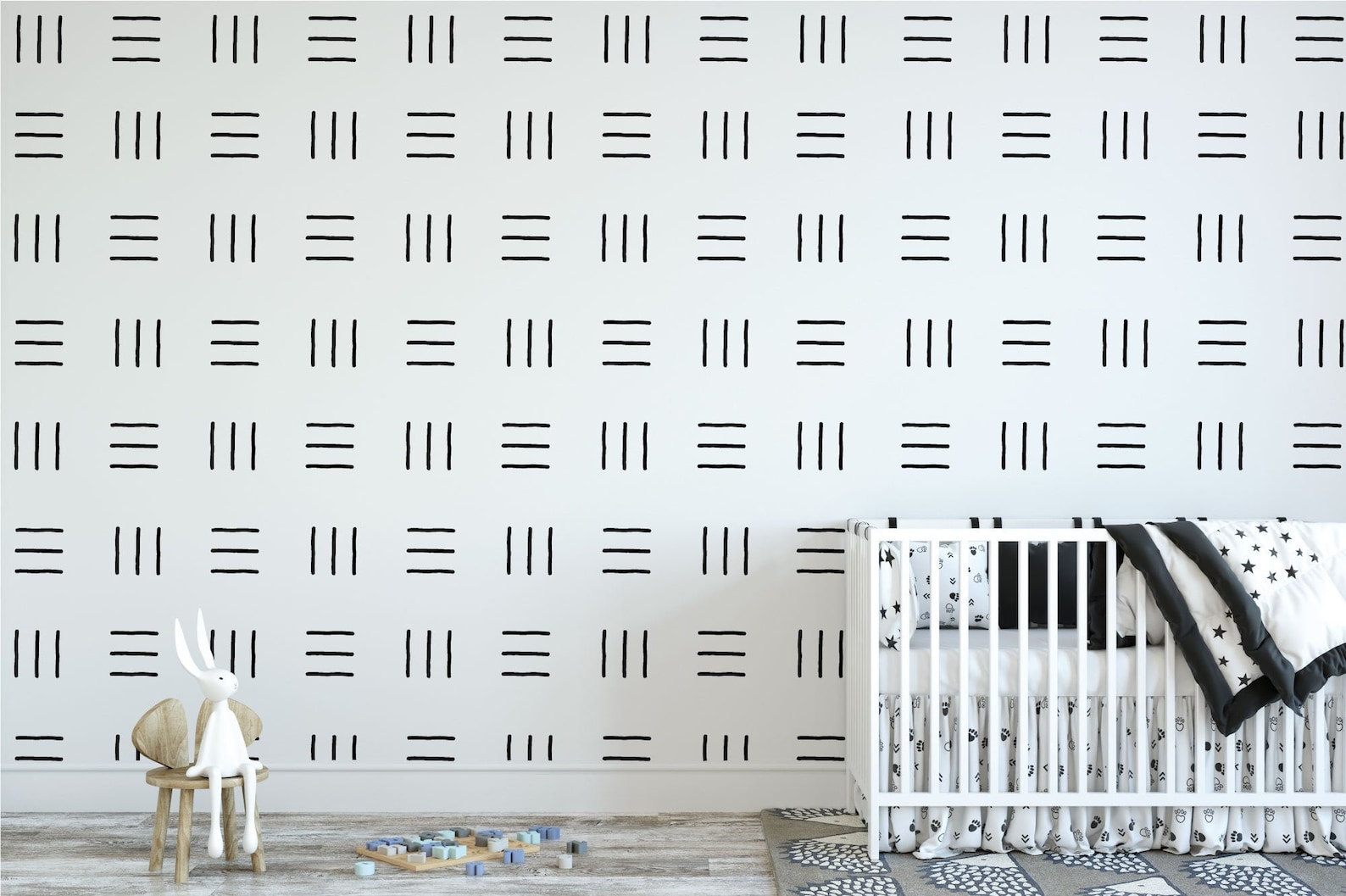 Irregular Line Decals / Confetti Wall Decals / Herringbone Wall Decals ...