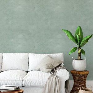 Subtle Sage Green Textured Wallpaper / Modern Wallpaper / - Etsy
