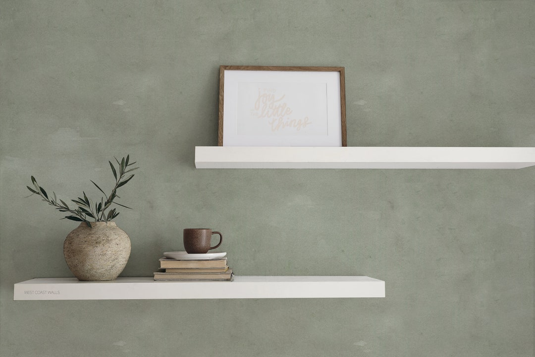 Subtle Sage Green Textured Wallpaper / Modern Wallpaper / Green ...