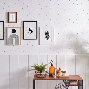 Mini Polka Dots Wallpaper / Small Dots Wallpaper / Dotted Walls ...