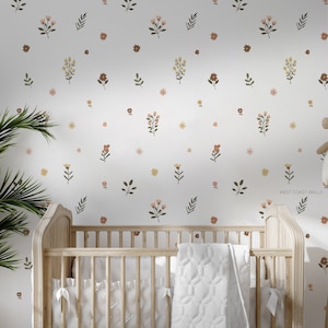 Georgia Wildflower Wall Decals / Removable Flower Wall Decals / Flower ...