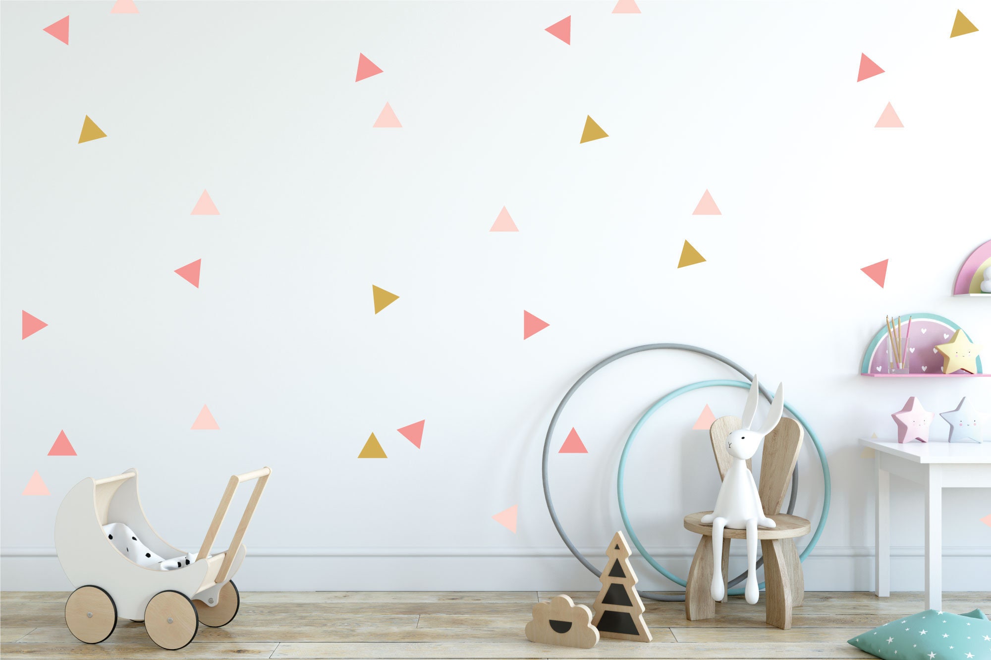 Triangle Decals / Triangle Wall Stickers / Triangle Wall Decor - Etsy ...