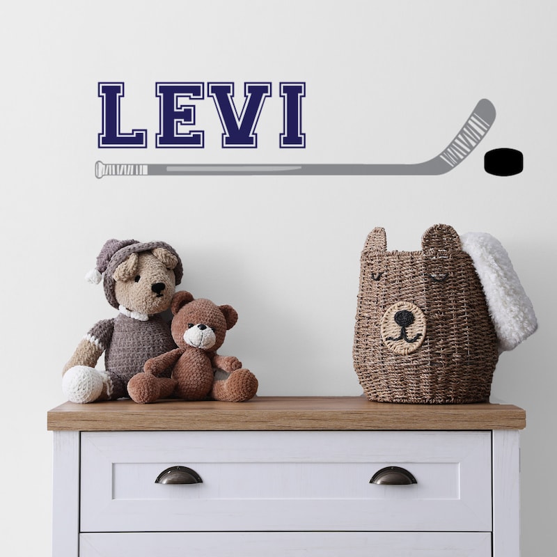 Hockey Wall Decal - Etsy