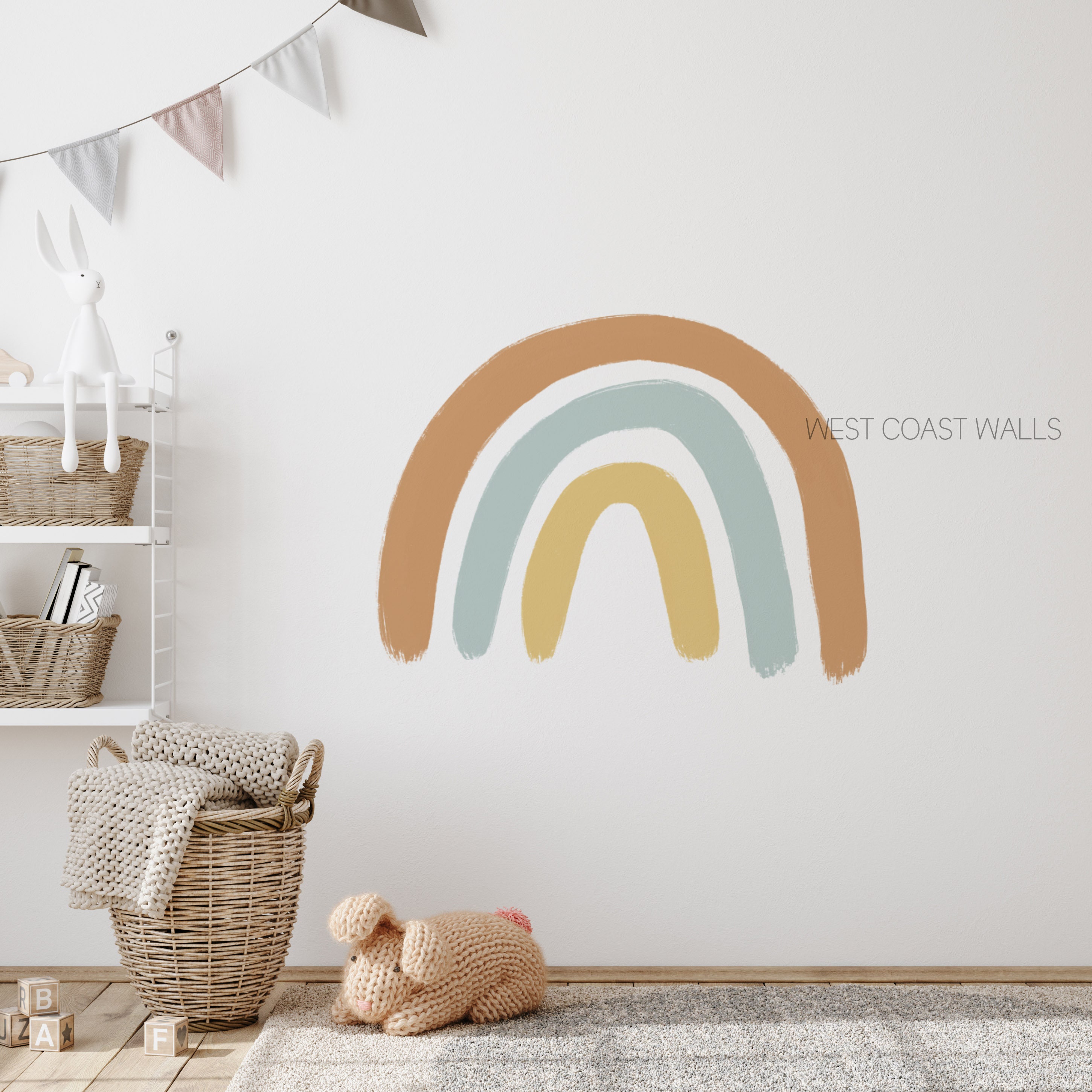 Neutral Rainbow Removable Wall Decals / Bohemian Rainbow / | Etsy Canada