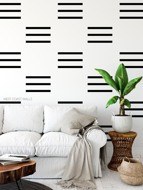 Black Strip Wall Stickers