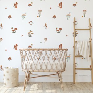 Wild Mushroom Removable Wall Decals / Nursery Decor / Boys Room ...