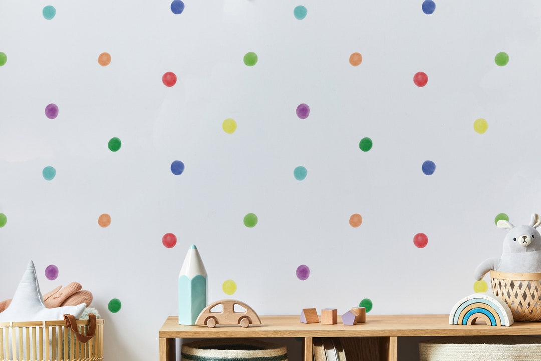 Rainbow Dots Wall Decals / Removable Rainbow Decals / Peel and Stick ...