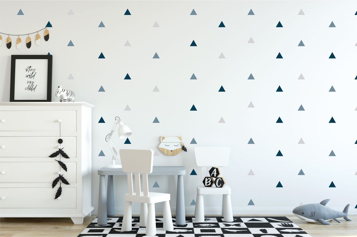 Triangle Decals / Triangle Wall Stickers / Triangle Wall Decor - Etsy ...