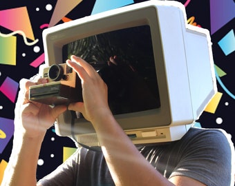 TV Head / Monitor Head Do-it-yourself D.I.Y Objecthead Cosplay - Etsy