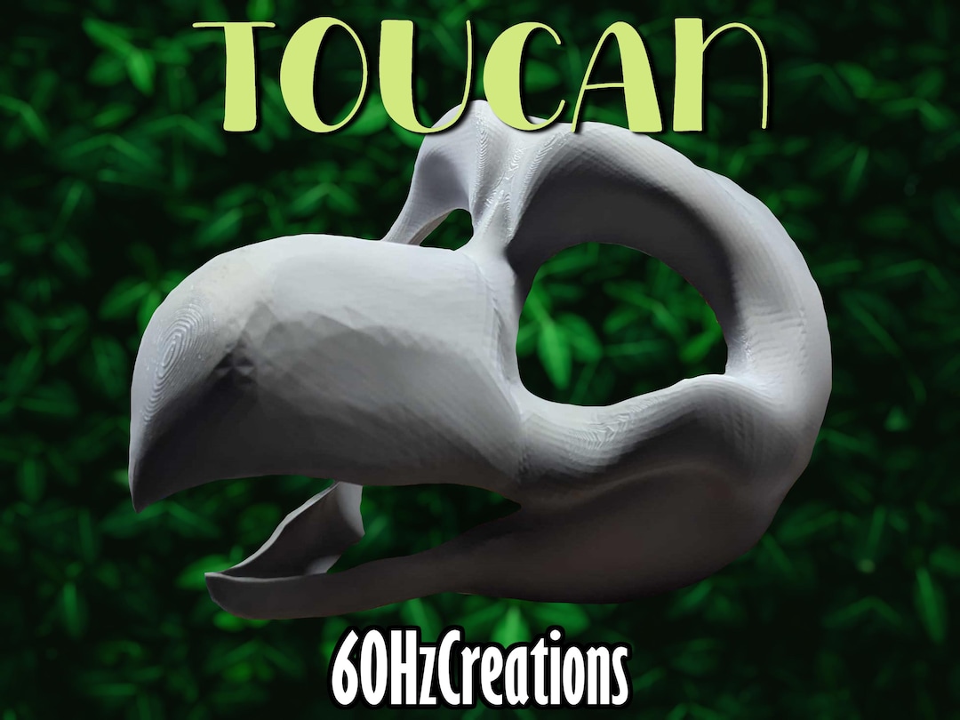Toucan Bird Head Base - Fursuit Head - Furry D.I.Y Cosplay Fursuit / 3D ...